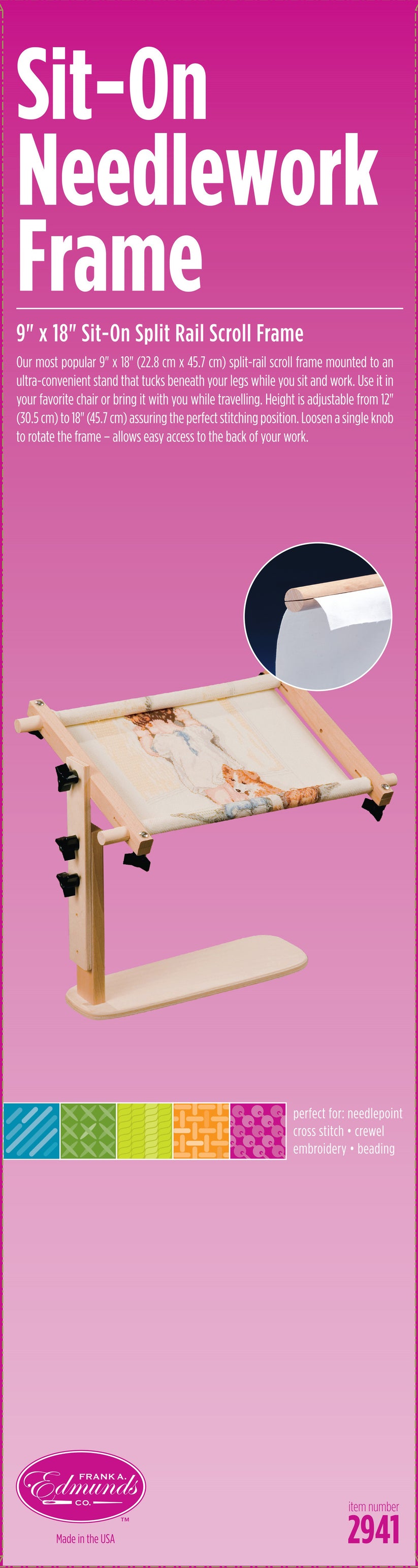 Sit-On Needlework Stand – Sew Charming Design Co